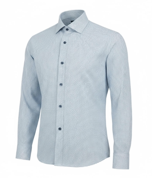 Steven Land - Elite Double Button Barrel Cuff - Blue – Yamini's Menswear